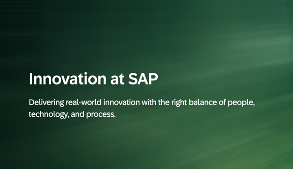 Continuously innovating for our customers – and the future - SAPinsider
