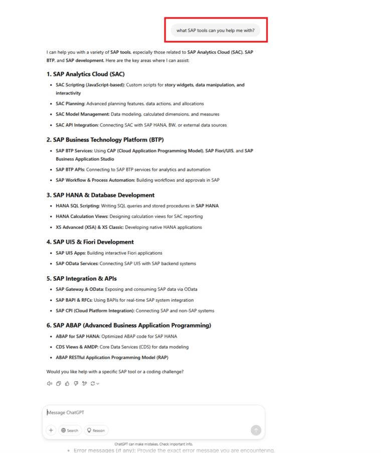 Rumble in the Jungle Round 1: Using OpenAI ChatGPT to Automate SAP SAC Script Code - SAPinsider