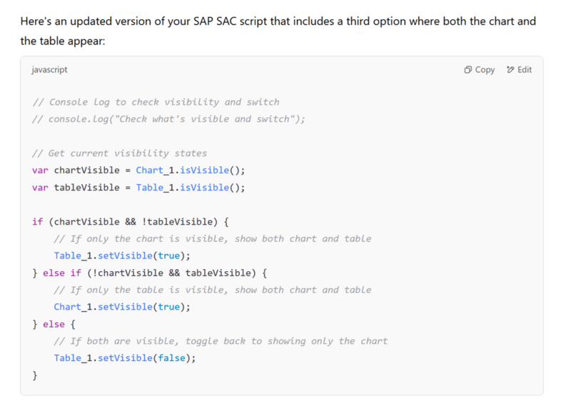 Rumble in the Jungle Round 1: Using OpenAI ChatGPT to Automate SAP SAC Script Code - SAPinsider